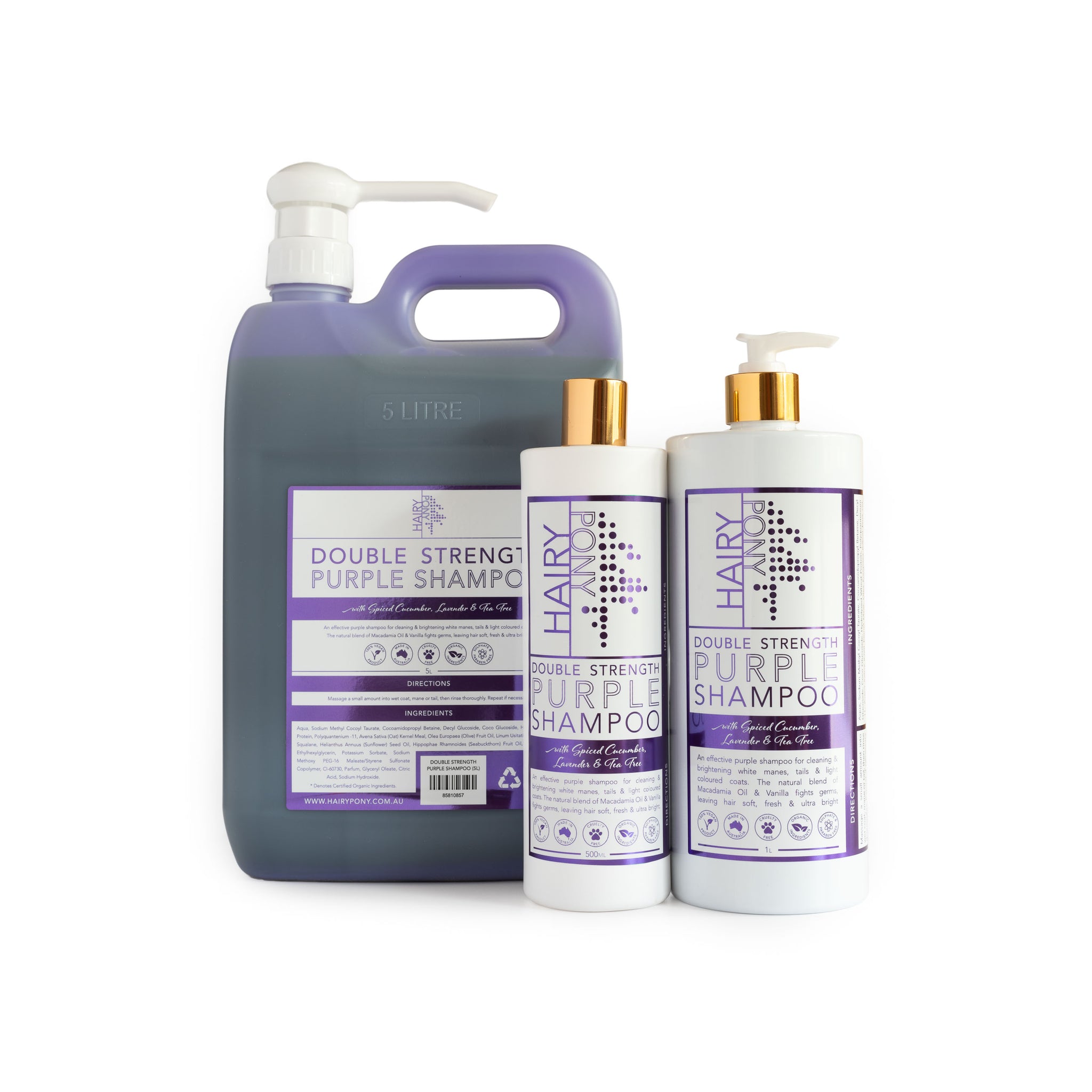 Double strength purple horse shampoo - Hairy Pony