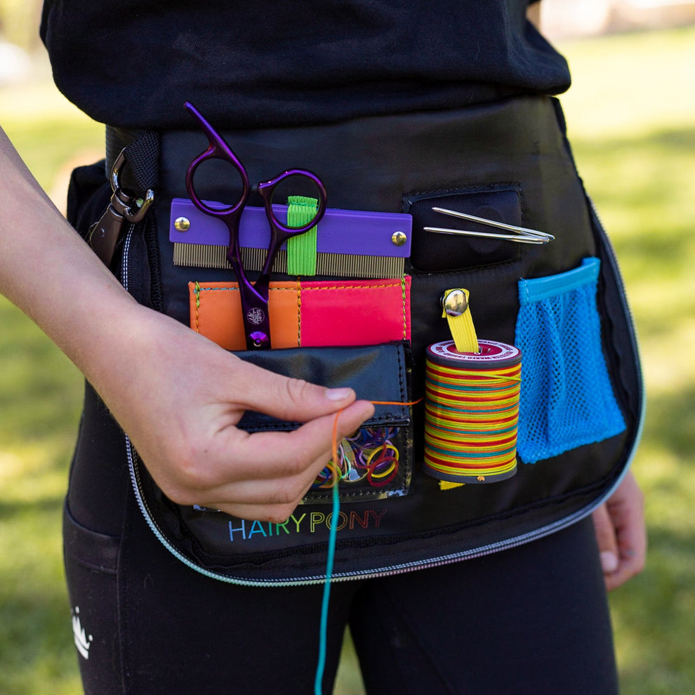 Rainbow Flat Waxed Plaiting Thread - Hairy Pony